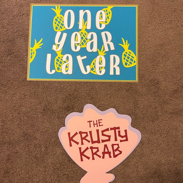 Spongebob Birthday - Spongebob Party - Spongebob Birthday Sign ...