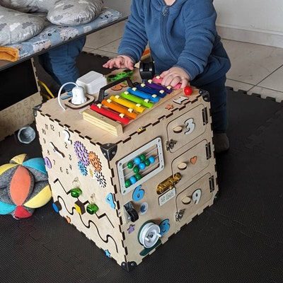Montessori Busy Cube , Busy Cube 1 Year Old, Busy Cube Medium, Busy ...