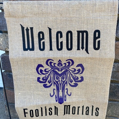 Haunted Mansion Decor Garden Flag Halloween Garden Flag Halloween ...