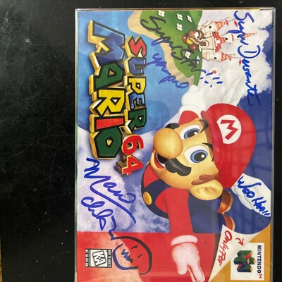 Super Mario 64 NTSC Nintendo 64 N64 En Reproduction Box and Inner Tray ...