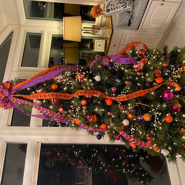 Copper and Gold Christmas Tree Topper Bow Autumn Tree Topper Bow ...