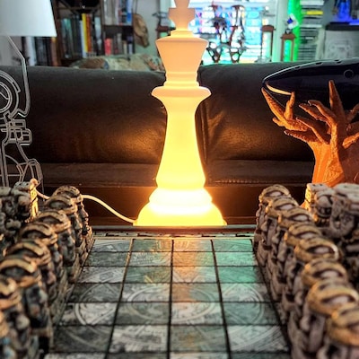 Chess King Lamp Unique Home Decor and Abstract Lighting - Etsy