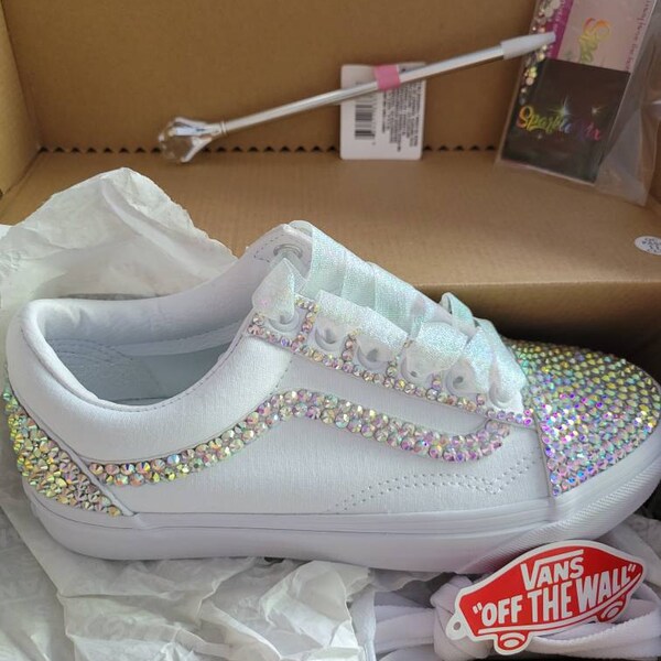 Custom Bling Rhinestone Vans Sneakers Shoes - Etsy