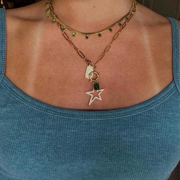 Layered Mixed Chain Necklace Set, Gold Multi Layer Necklace, Mixed ...