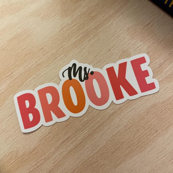 Personalized Retro Name Decal Personalized Vinyl Sticker NAME STICKER ...