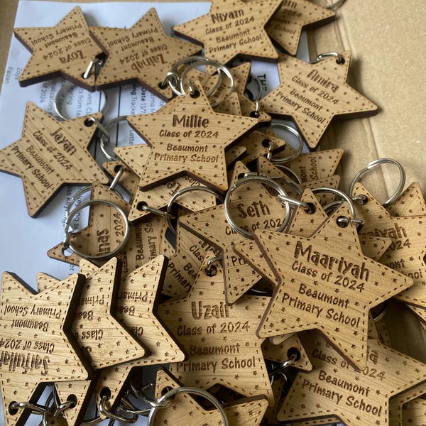 Year 6 Leavers, Class of 2024, School Leavers Keyring Sets, Teacher ...