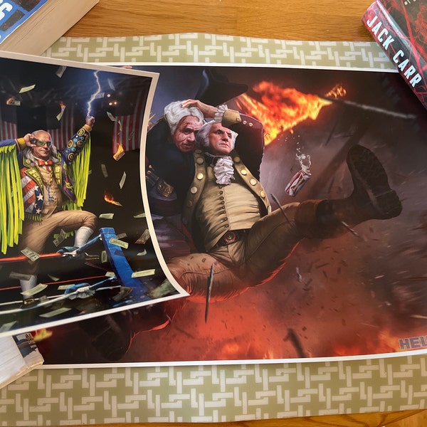 Poster - the Dubya (george W. Bush on a Shark) - Epic American ...