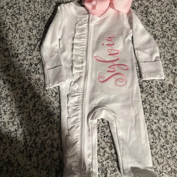 Monogrammed Pajamas, Girls Personalize Pajamas, Boys Monogram Pajamas ...