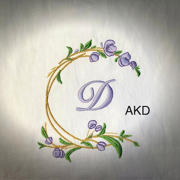 Floral Frames & Border Embroidery Designs, Flower Wreath Machine ...