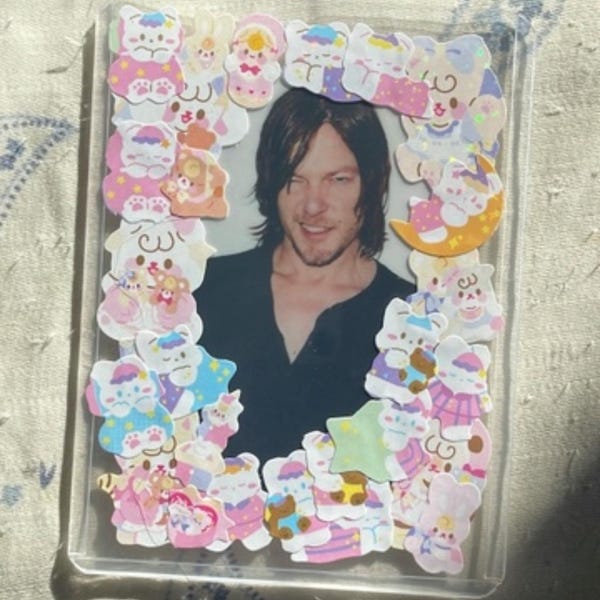 Norman Reedus Fan Photocard, Twd Fan Art, the Walking Dead Fan Merch - Etsy