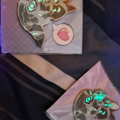 Glow in the Dark Protogen Pins - Etsy