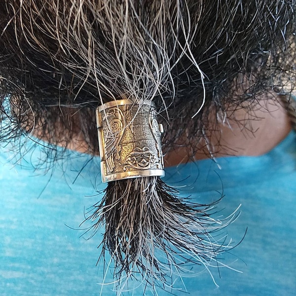 Sterling Silver Beard Beads - Hair Beads - Beard Jewelry - Beard ...