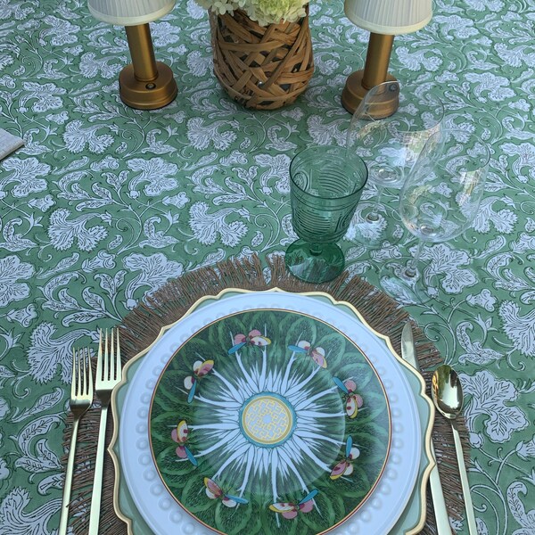 Floral Menorah Hanukkah Plates, Set of 8 Hanukkah Decorations, Hanukkah ...