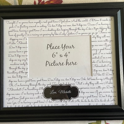 First Dance Lyrics Frame Mother Son Dance Lyric Picture Frame Mothers ...