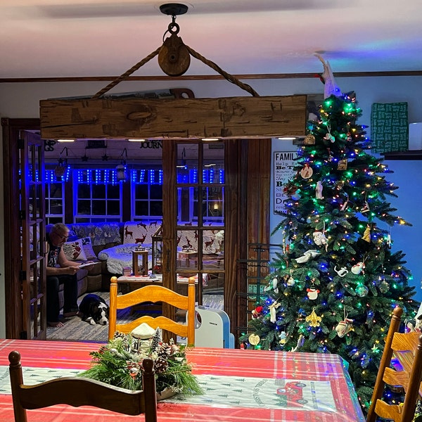 Rustic Antique Double Tree Yoke Hitch With LED Lanterns/mason Jars or ...