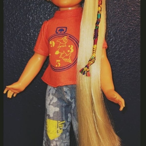 Standard Beaded Pirate Hair Wrap Extension -- Halloween Clip In/braid ...