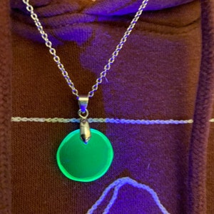 Diamonds dainty Maid Statement Pyrex Jewelry Pendant With Recycled ...