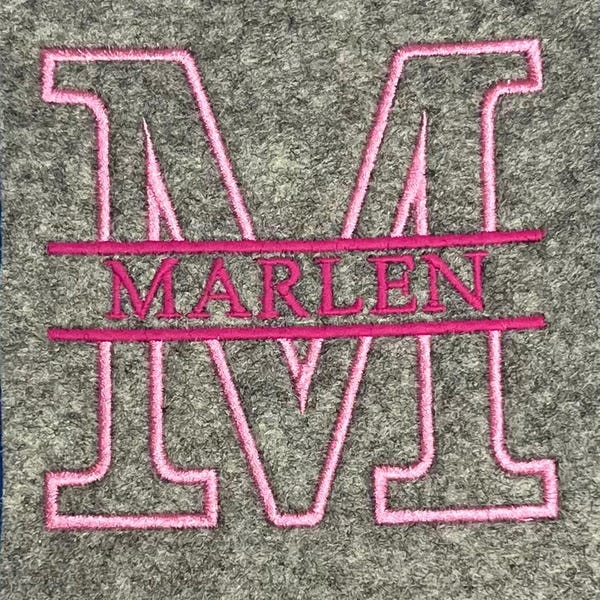 Split Applique Alphabet Monogram Font Machine Embroidery Font Design ...