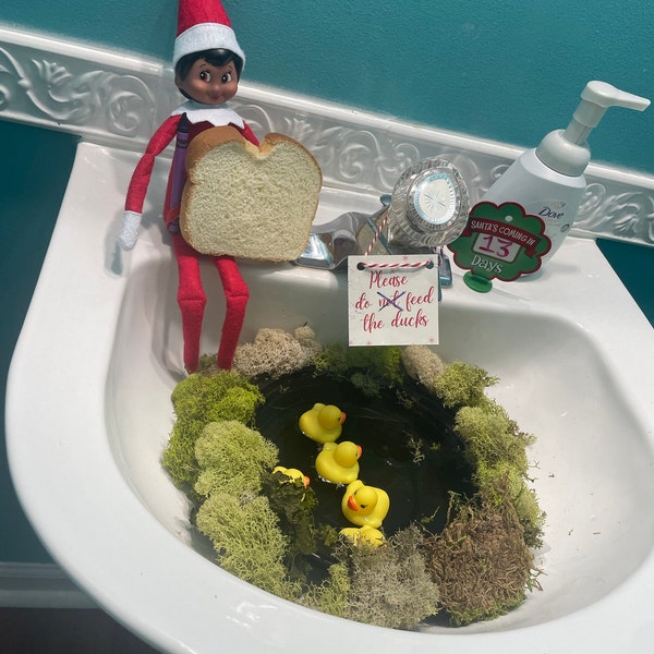 Christmas Elf Don’t Feed the Ducks Prop, Christmas Elf Kit, Holiday Elf ...