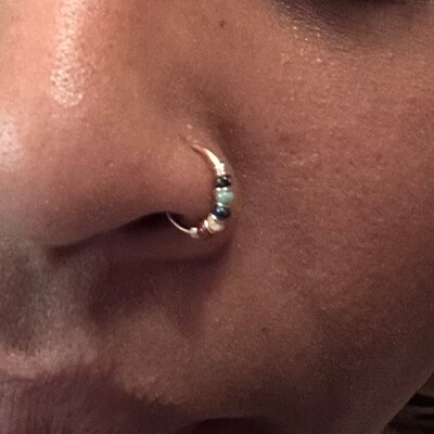 Nose Ring Sterling Silver Small, 20g Silver Nose Ring Hoop, 22g Thin ...