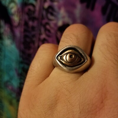 Illuminati Visionary Occult Ring, Evil Eye Ring, Protective Ring - Etsy