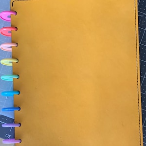 Discbound Leather Planner Cover, Personalized Planner Cover, Classic ...