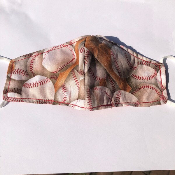 Baseballs & Bats Sports Cotton Fabric by the Yard - Etsy