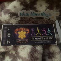 Powerline Concert Ticket Transparent Sticker/ Goofy Max Disney Bujo ...