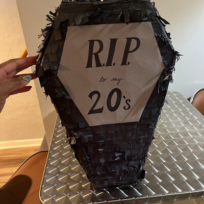Coffin Pinata, RIP to Twenties Pinata, RIP to Thirties Pinata - Etsy