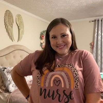 Rainbow Nurse Shirt, Leopard Print Nurse Life,registered Nurse Shirt ...