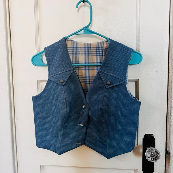 PDF Digital Download Sewing Pattern - Vintage 1970s Womens Waistcoat ...