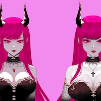 Vtuber Ferox, the Furry Wolf 9 Emotions / Toggles Live2d Model for Vtube Studio Premade for ...