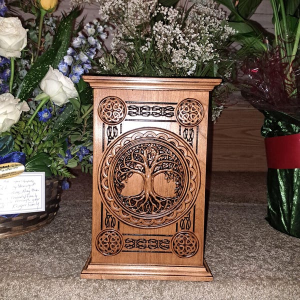 Jesus Ascension Cross Companion Urn for Human Ashes | Personalized ...