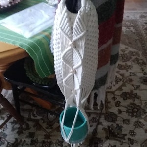 Geometric Macrame Plant Hanger Rope Hanging Planter Wall Planter Indoor ...