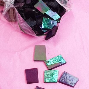 100 Mosaic MIRROR Tiles/shards Various Shapes | Etsy