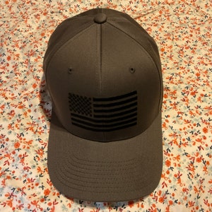 Blacked Out Lineman Flag Embroidered Hat, Lineman Baseball Cap, Lineman ...