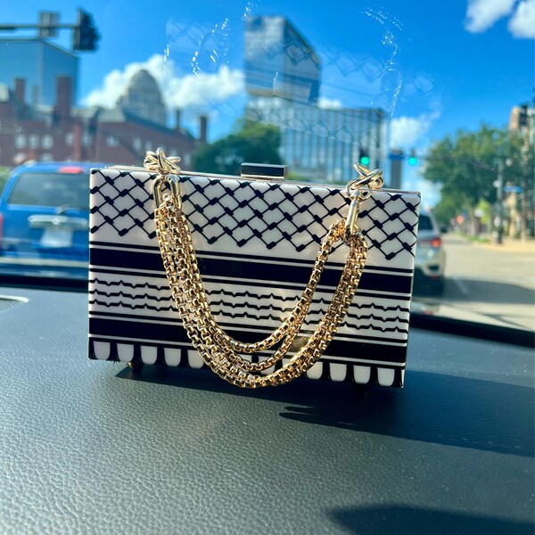 Calligraphy Bag, Arabic Calligraphy, Acrylic Arabic Calligraphy Clutch ...