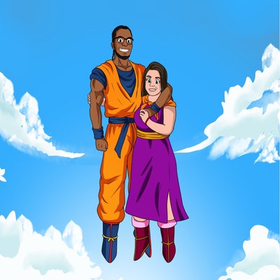 Personalized DBZ Poster Portrait Anime Me Custom Art Poster Saiyan ...