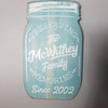 Personalized Mason Jar Shape Farmhouse Style Wood Cutout Sign. New ...
