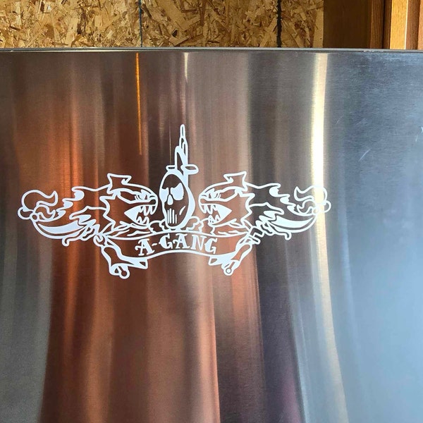 11.5" XL E7, E8, E9 Navy Chief Anchor Window Vinyl Decal, Gifts for Him ...