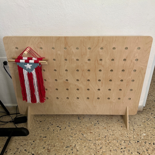 Versatile Table Top Pegboard Stand: Boho Organizer Display for Craft ...