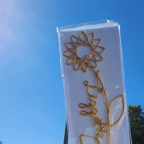 Sakura Wire Planner Clip, Sakura Decorative Wire Bookmark, Gold Sakura ...