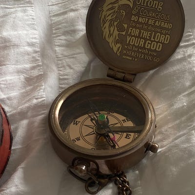 Baptism Compass, First Holy Communion Compass, Engraved Compass for ...