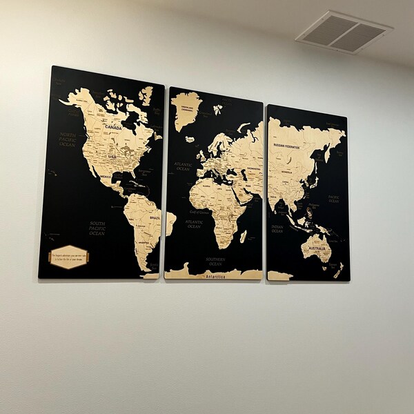 USA Push Pin Map Sympathy Gifts, United States Travel Map Shelf Decor ...