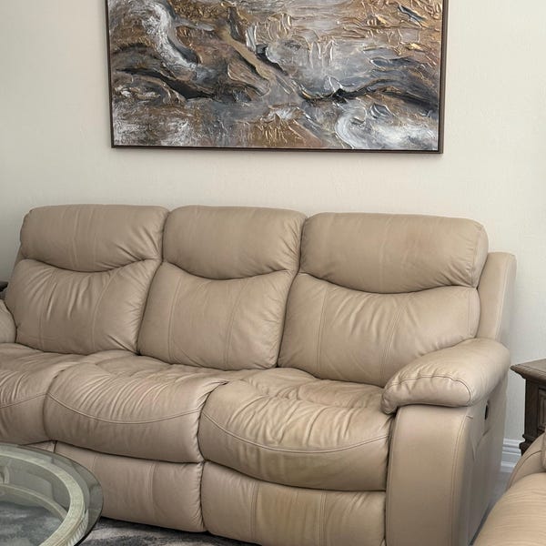 Tableau mural peint à la main Le miroir | Peinture sur toile moderne ...