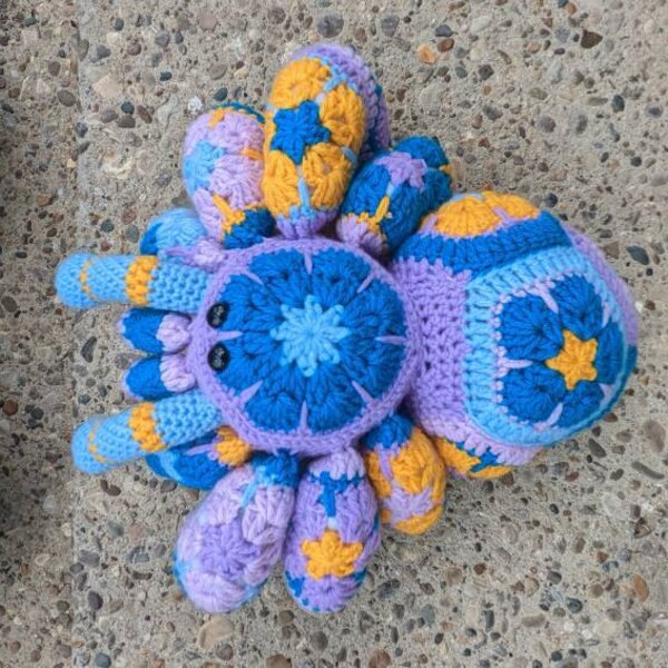 Giant Crocheted Tarantula Crocheted Spider Crochet Gift Spider Large ...