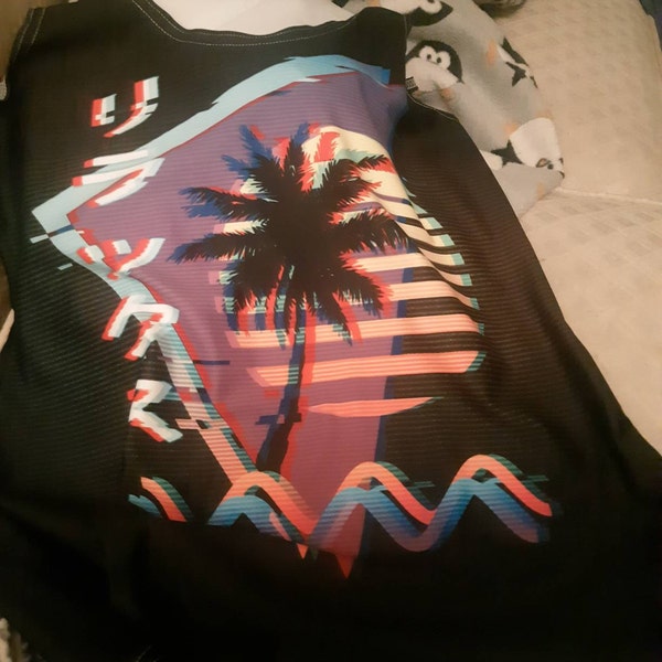 Vaporwave Backpack Kanagawa Great Wave Print Aesthetic Ocean Wave off ...