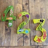 Custom House Numbers Tile With Tropical Fish Coastal Address - Etsy