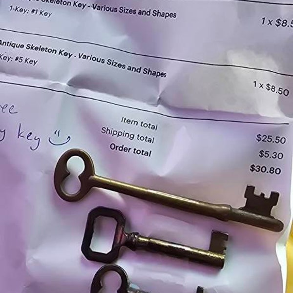 Antique Skeleton Key - Various Sizes and Shapes - Etsy