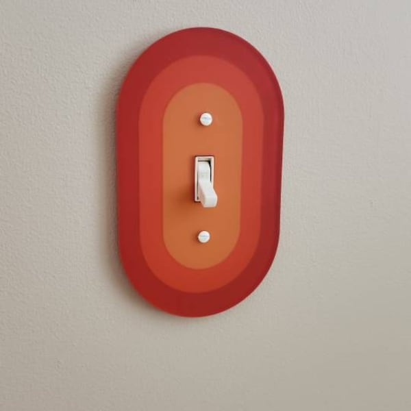 Retro Oval Light Switch Plate Cover - Multiple Options - Etsy